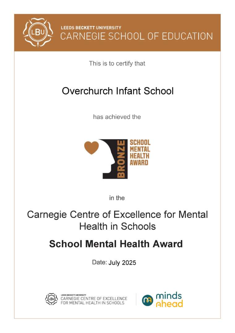 Overchurch Infant School Wins Prestigious Mental Health Award ...
